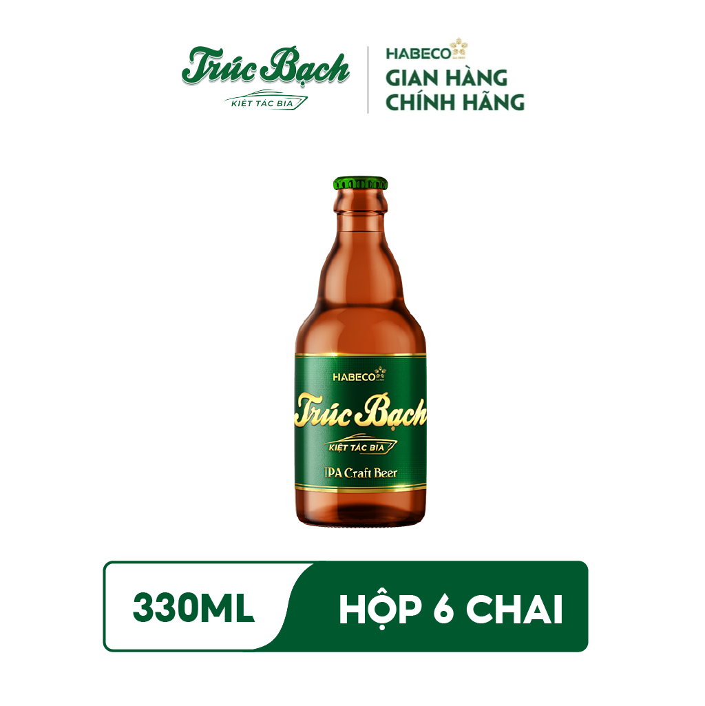 Combo 2 Hộp Trúc Bạch IPA Craft - Hộp 6 chai 330ml - Habeco